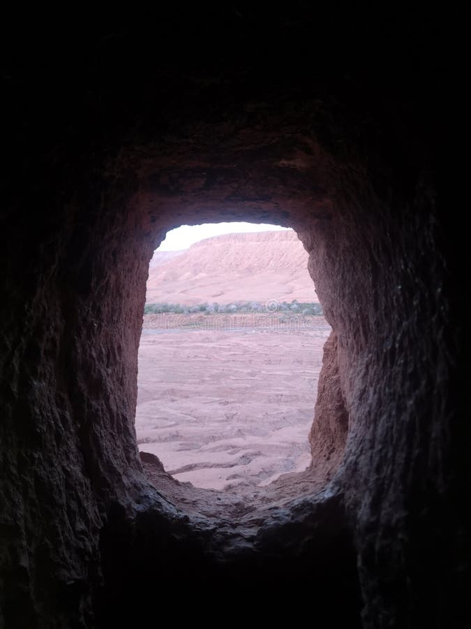 Cave Inside Mountain in Ouarzazate Coty Stock Photo - Image of mountain ...