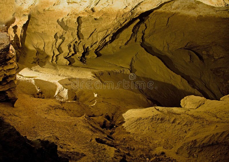 Cave interior stock photo. Image of exploration, formation - 11221284