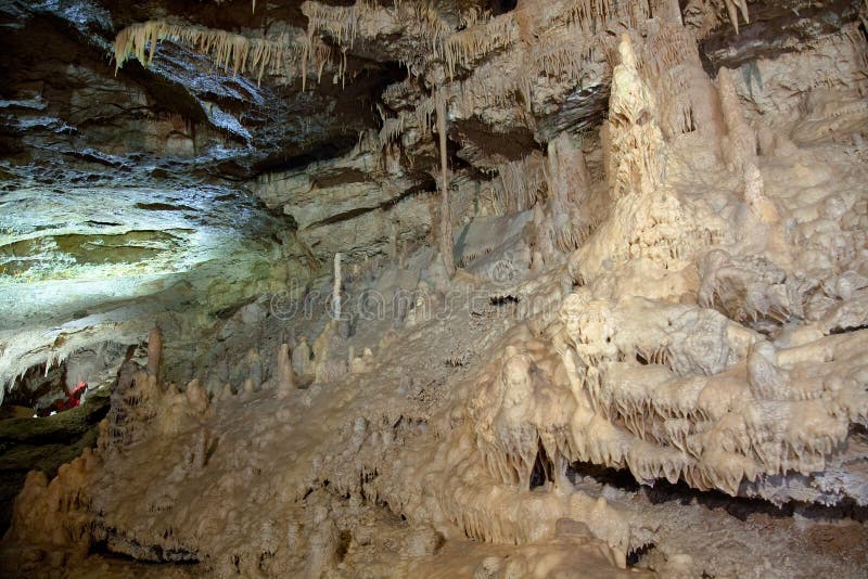 Cave interior stock photo. Image of exploration, formation - 11221284
