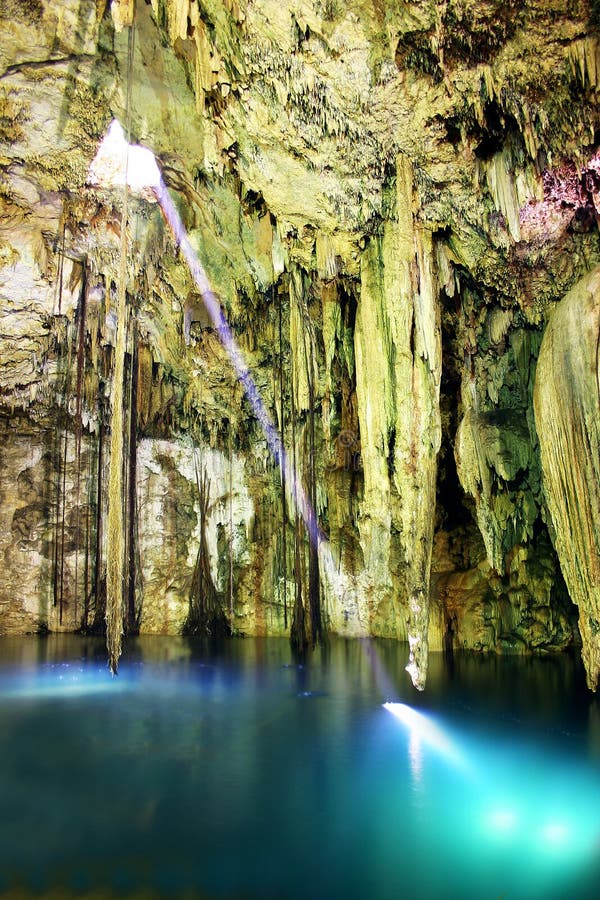 Cave Interior stock image. Image of shaft, cenote, health - 250343