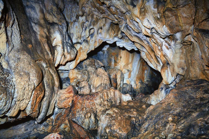 Cave interior stock image. Image of ancient, mineral - 68192161