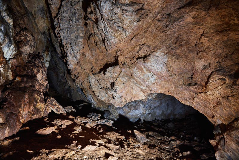 Cave interior stock photo. Image of darkness, mountain - 68192190