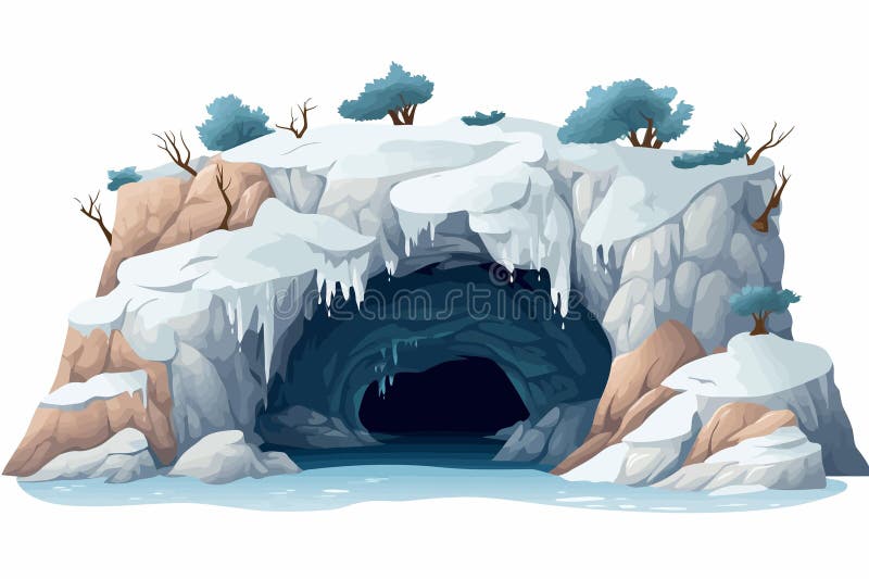 Cave Isolated Vector Style Illustration Stock Vector - Illustration of ...
