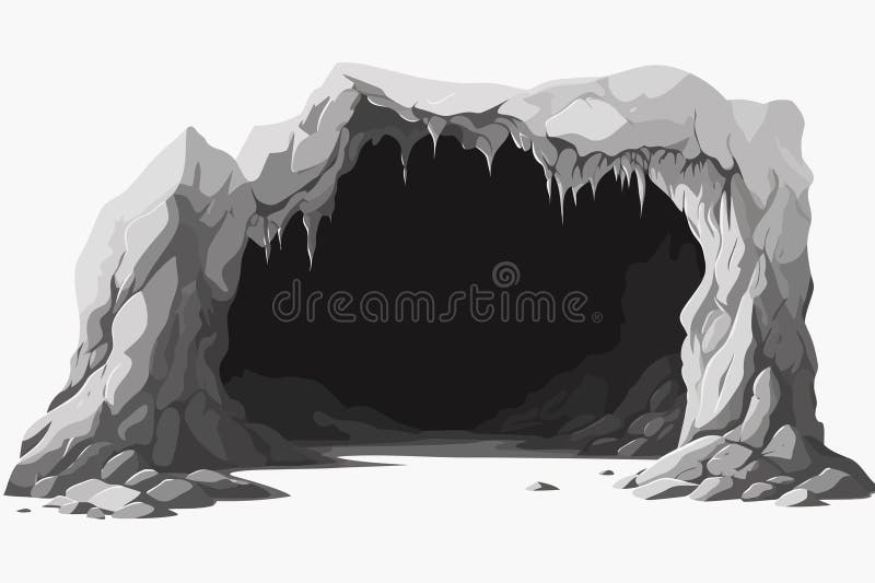 Cave Isolated Vector Style Illustration Stock Vector - Illustration of ...