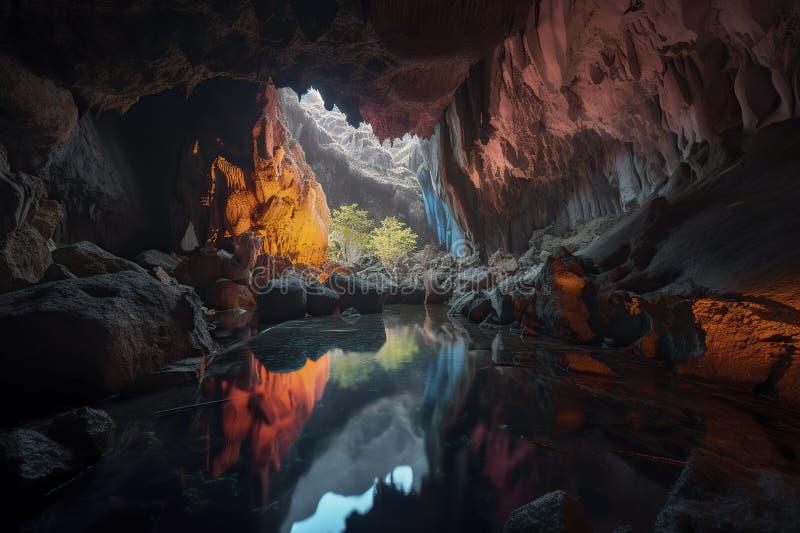 Cave. landscape stock illustration. Illustration of cave - 274618464