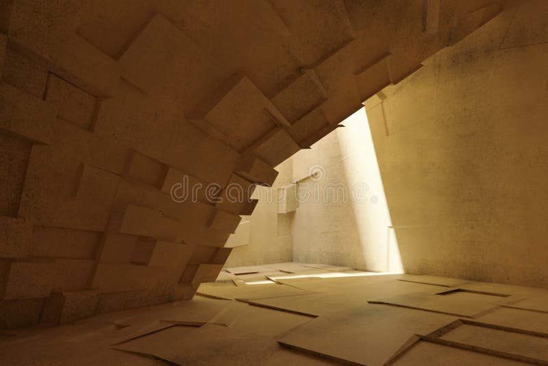 Cave-like interior stock illustration. Illustration of museum - 73195104