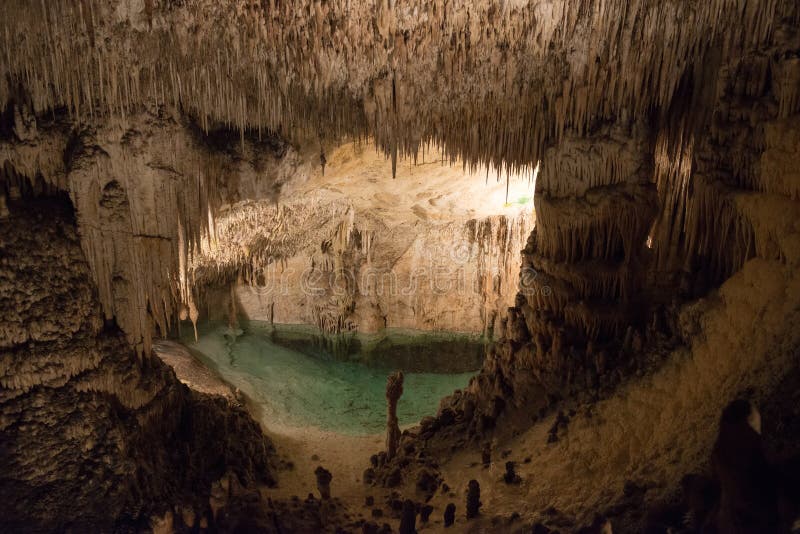 The Cave on Mallorca Island Stock Photo - Image of majorca, travel ...