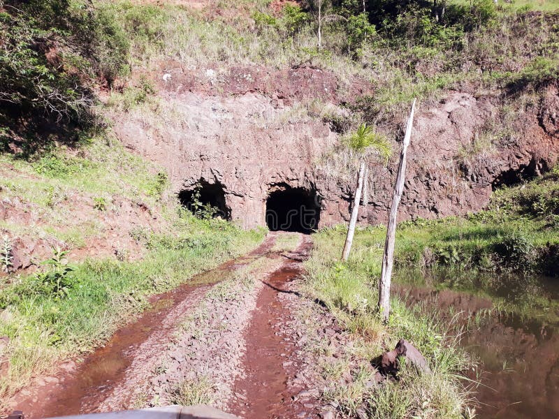 Entrance of a Mine into a Cave Stock Photo - Image of entrance, cave ...