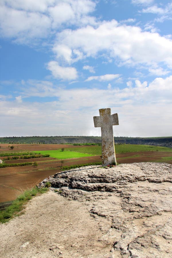 Cave Monastery in Moldova, Orheiul Vechi Stock Image - Image of cave ...