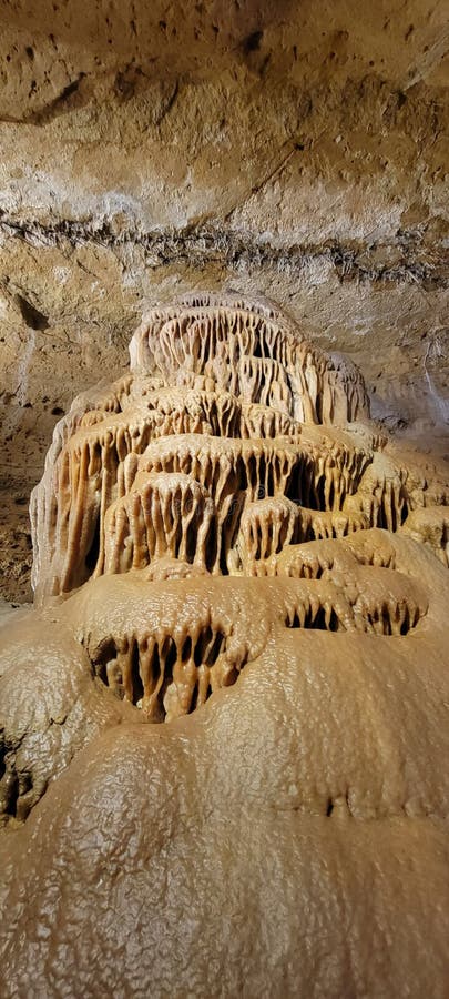 Terraced Calcite Flowstone (rimstone Dams) Inside a Limestone Cave ...