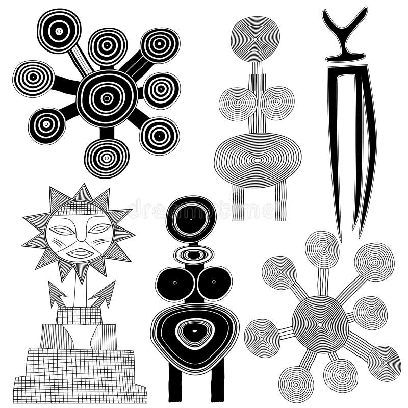 Cave Painting - Primitive Art - Vector Stock Vector - Illustration of ...