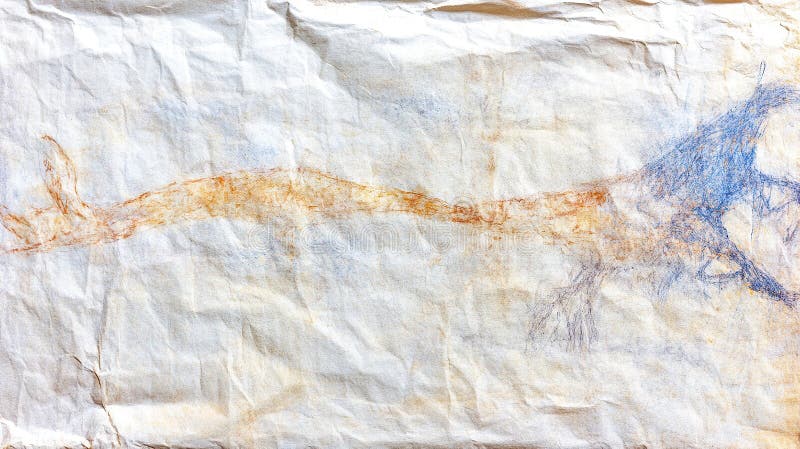 Cave Painting Replica on Crumpled Paper Stock Photo - Image of texture ...