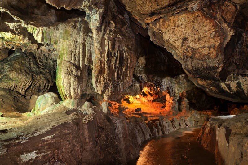 In the cave stock photo. Image of stalagmites, cavern - 59925982