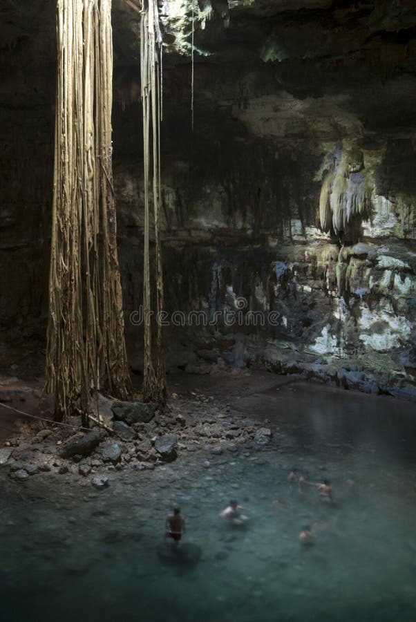 Cave Pool stock image. Image of lagoon, lake, swim, yucatan - 23505511