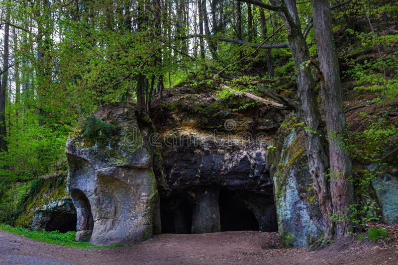 Cave Puste Kostely in Cvikov, Czech Republic Stock Photo - Image of ...