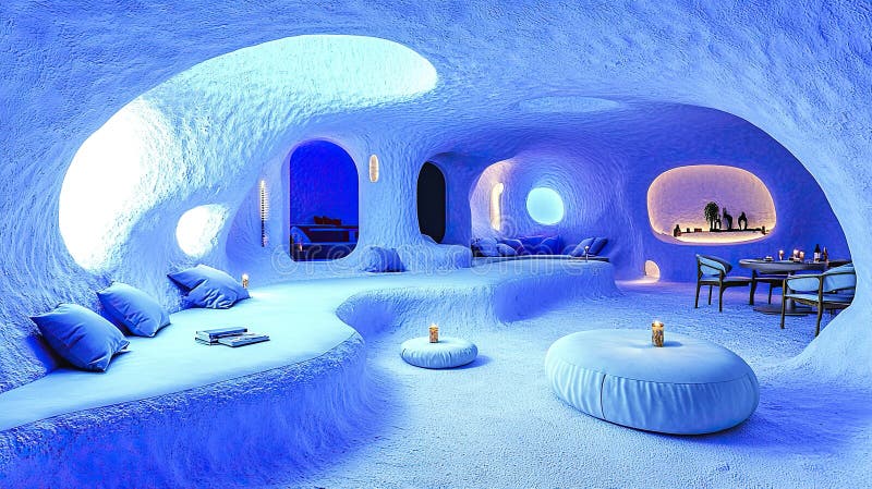 Cave Restaurant with Ocean-view Dining Area, Illuminated Interiors ...