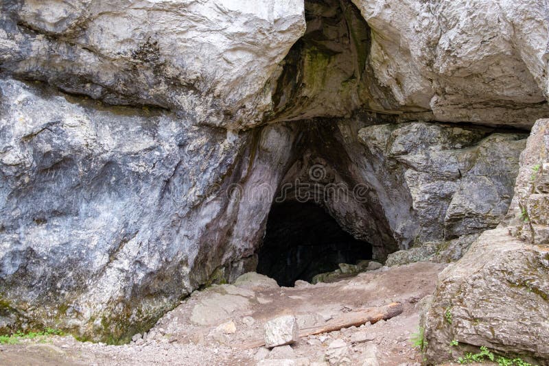 Cliff cave from inside stock photo. Image of grotto, calm - 14759254