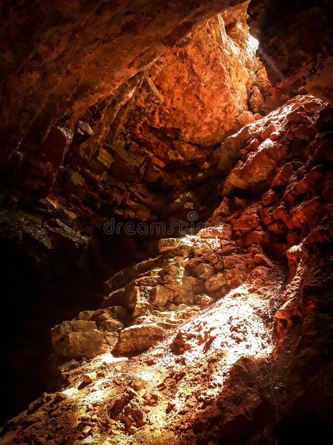 Cave rock light stock image. Image of tunnel, cave, geology - 221604485