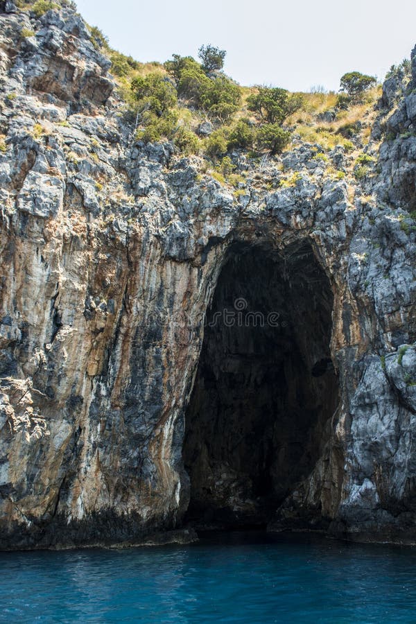 Cave stock image. Image of cove, rocks, outcrop, promontory - 57258795