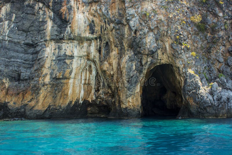 Cave stock image. Image of water, promontory, ocean, cave - 57260325