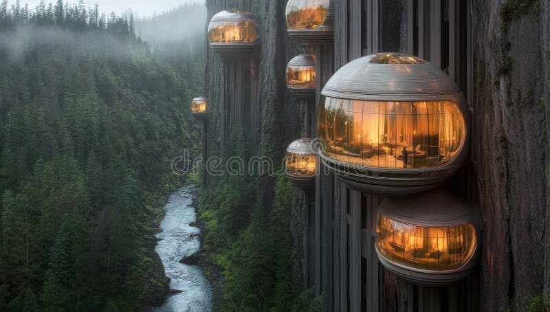 A Cave-side Setting Near the Water, Characterized by Golden Domed ...