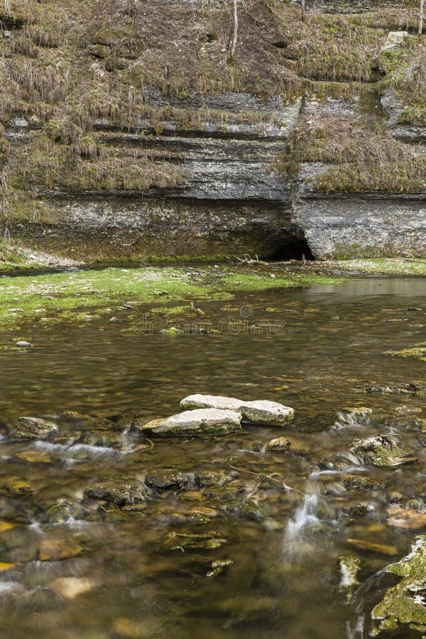 Cave in Spring stock image. Image of cave, beauty, scenic - 54478717