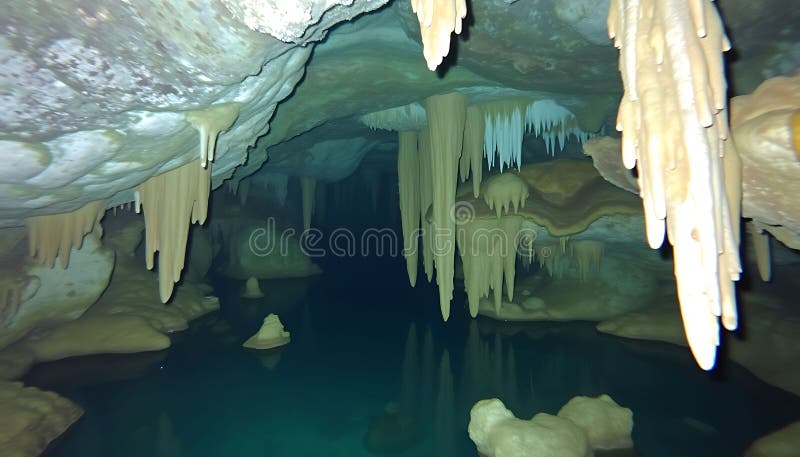 Cave Stalactites Interior, Underground Cavern and Natural Formations ...