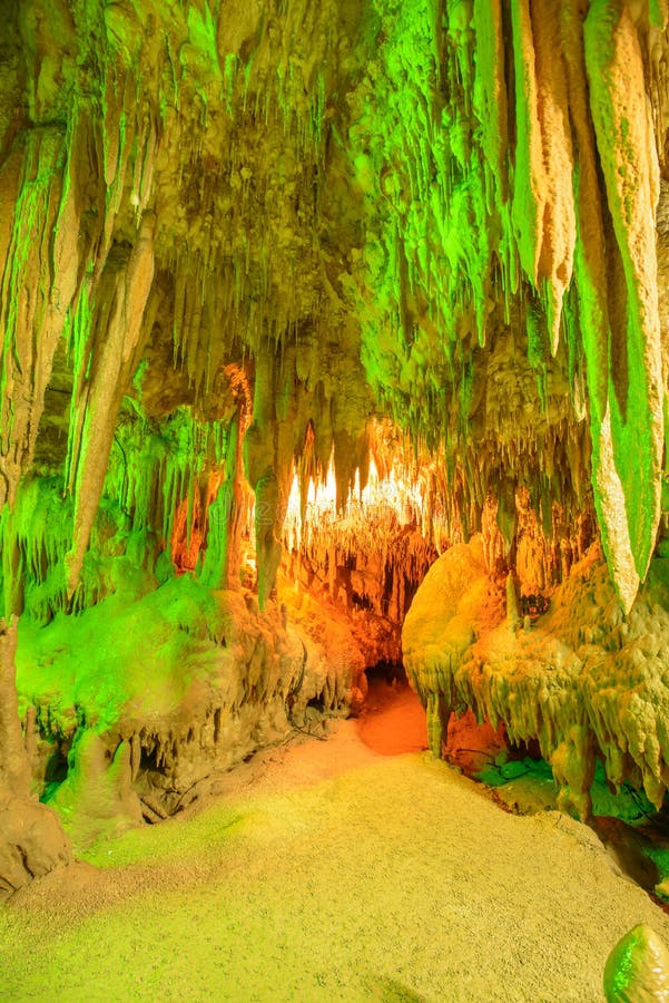 Cave Stalactites and Formations Stock Photo - Image of geology, hole ...