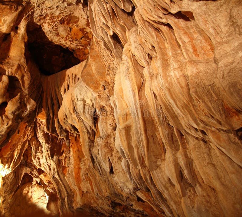 Cave Stalactites Underground Cavern Magic Light Stock Photo - Image of ...