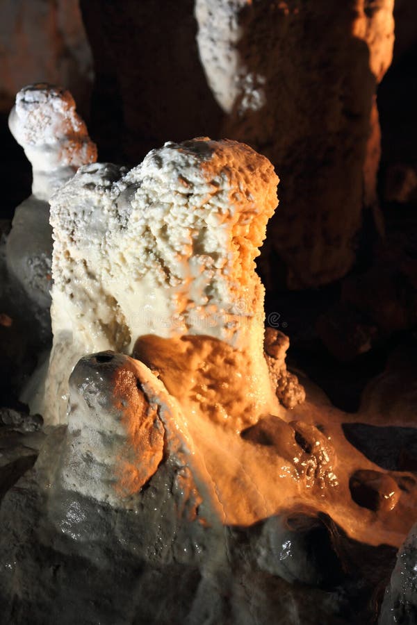 Cave stalagmite stock image. Image of stalactite, cave - 13185953