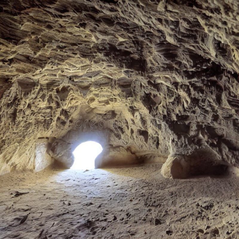 Cave in the Cave. Stone Wall of the Cave. Inside the Cave Stock ...