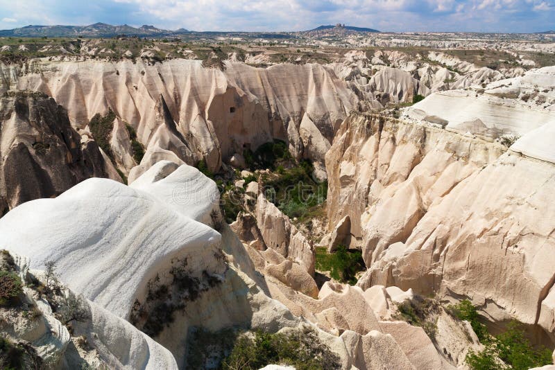 Cave Town in the Red Valley Stock Image - Image of summer, view: 99341905