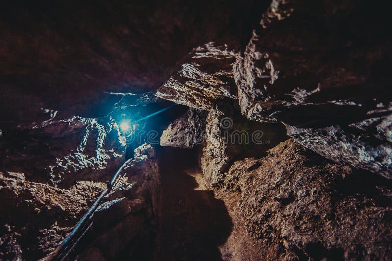 Cave underground stock image. Image of cave, grotto, light - 52518735