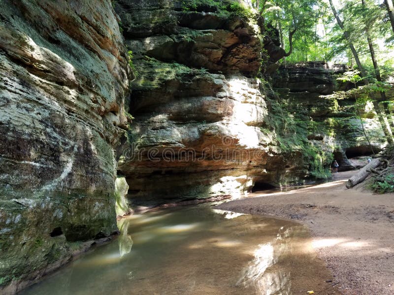 Cave Walk stock image. Image of cave, years, mans, trees - 152338861