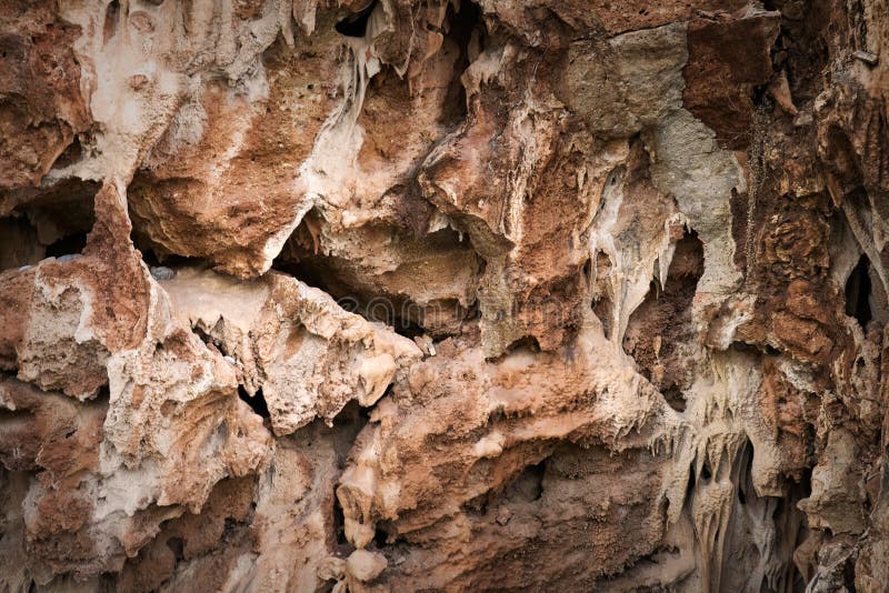 Textured Cave Wall Unique Natural Formations Stock Photos - Free ...