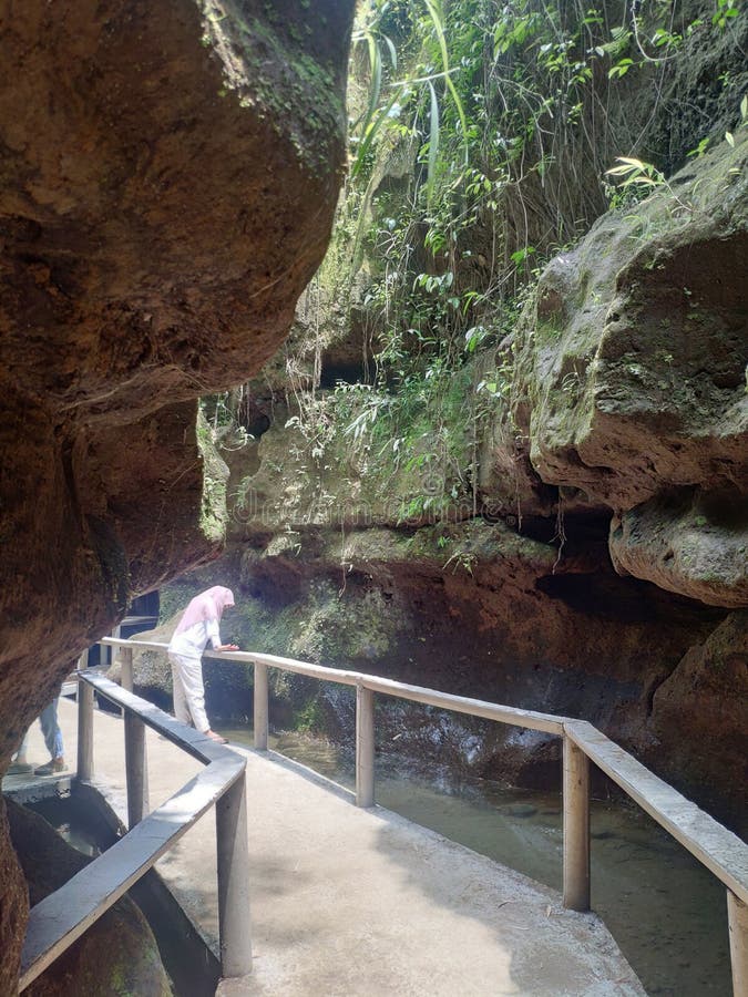 Cave in the Water with Natural Hole in the Ceiling through Which ...