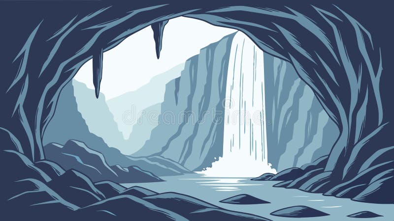 Cave Waterfall, Underground Waterfall, Cave Scenery and Nature Wonder ...