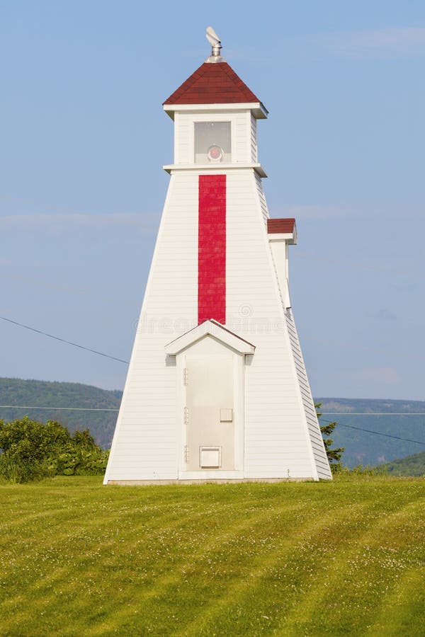 Cheticamp Lighthouse stock photo. Image of breton, nature - 78787472