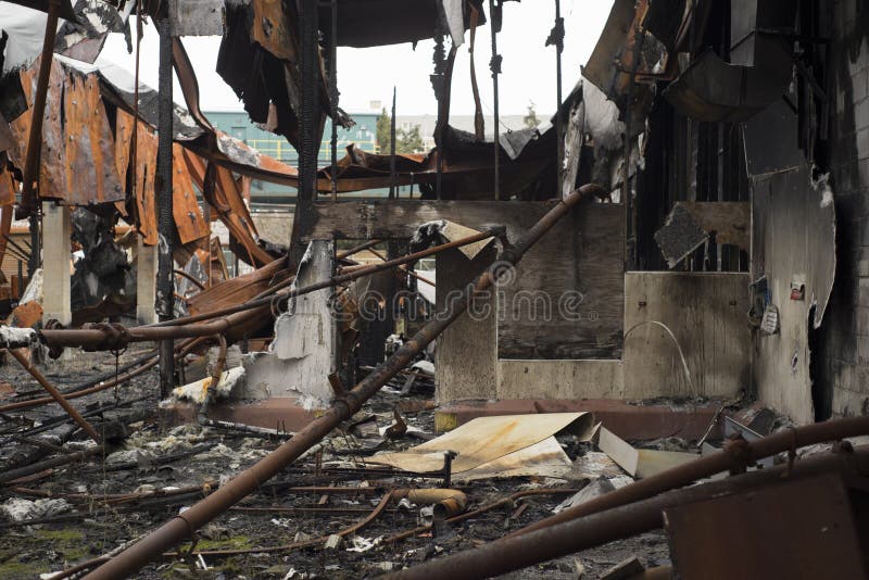 Caved in Metal Roof stock photo. Image of worn, creep - 65257558