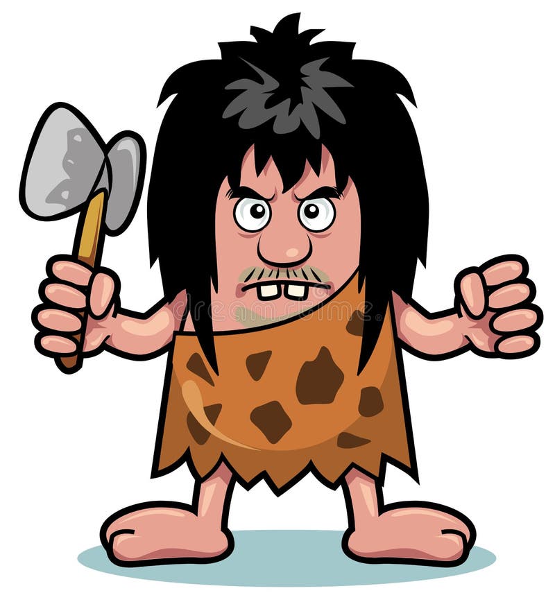 Cartoon 3d Prehistoric Caveman Character Drinking from a Glass, 3d ...