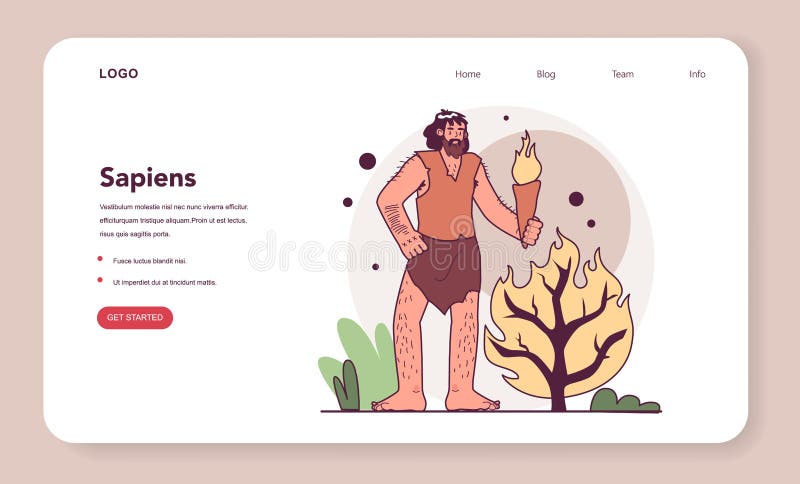 Caveman Discovering Fire. Controlled Use of Fire for Cooking, Planting ...