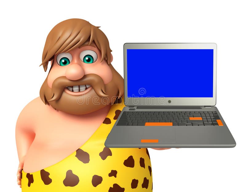 Caveman Laptop Stock Illustrations – 60 Caveman Laptop Stock ...
