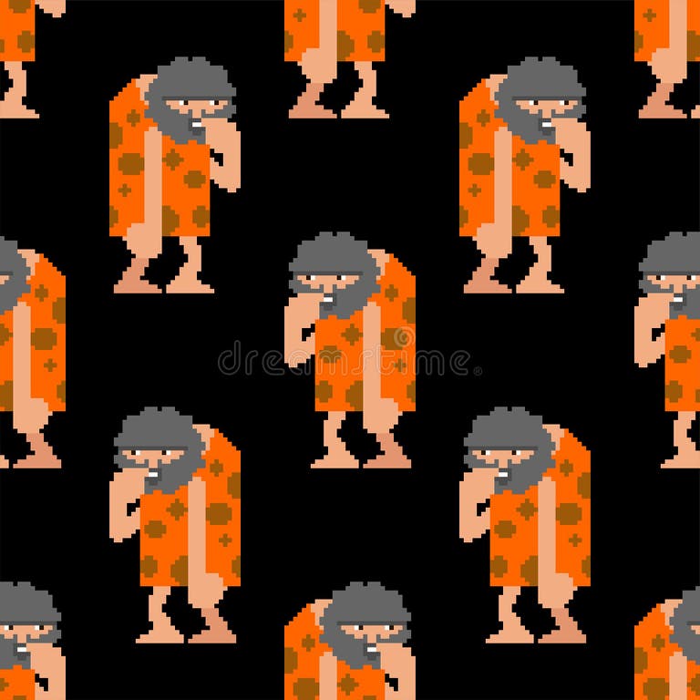 Pixel Caveman Stock Illustrations – 81 Pixel Caveman Stock ...