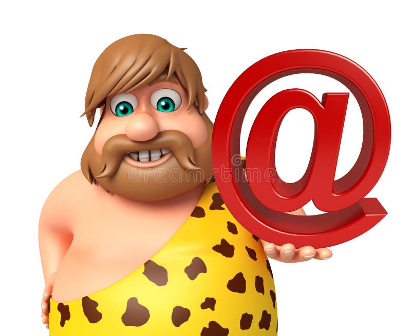 Caveman with Tab stock illustration. Illustration of spear - 77512141