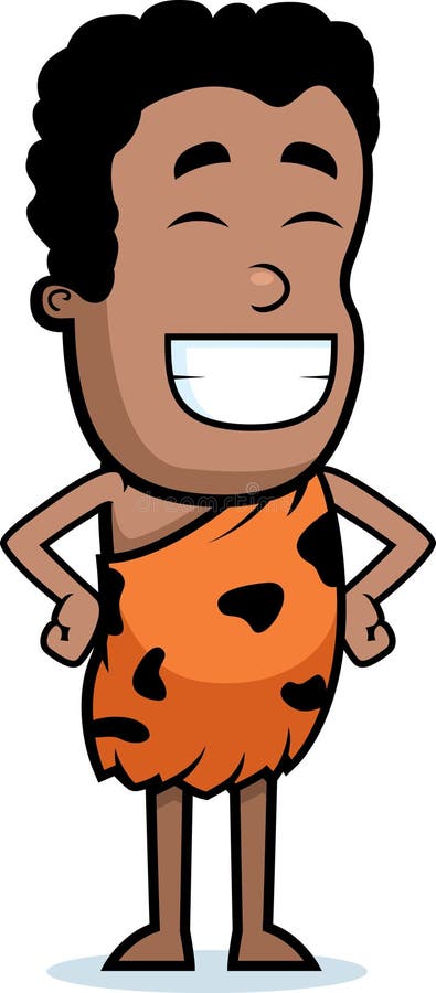 Caveman Smiling stock vector. Illustration of caveman - 12536971
