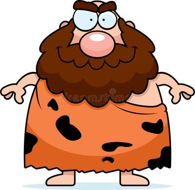 Caveman Smiling stock vector. Illustration of smiling - 12537022