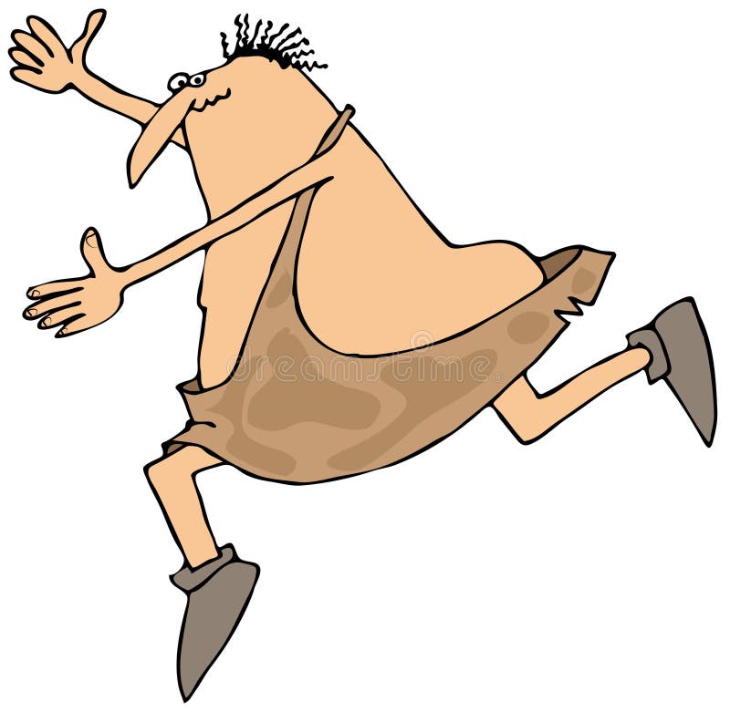 Caveman tripping stock illustration. Illustration of trip - 53345054