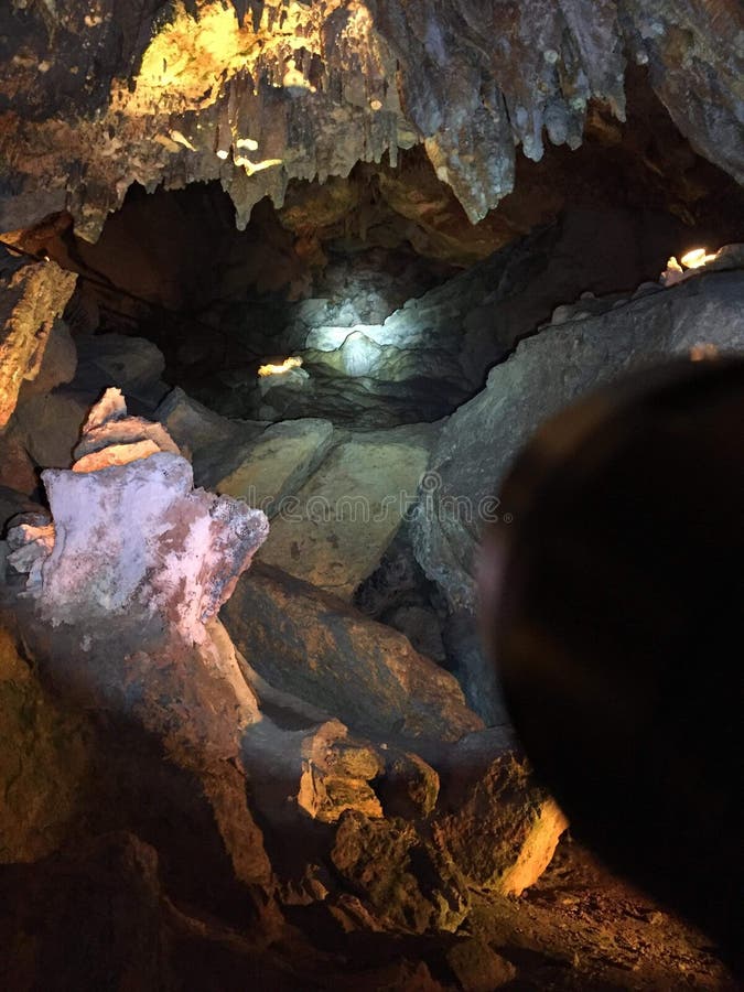 Cavern stock image. Image of muddy, cavern, water, rocks - 158122489