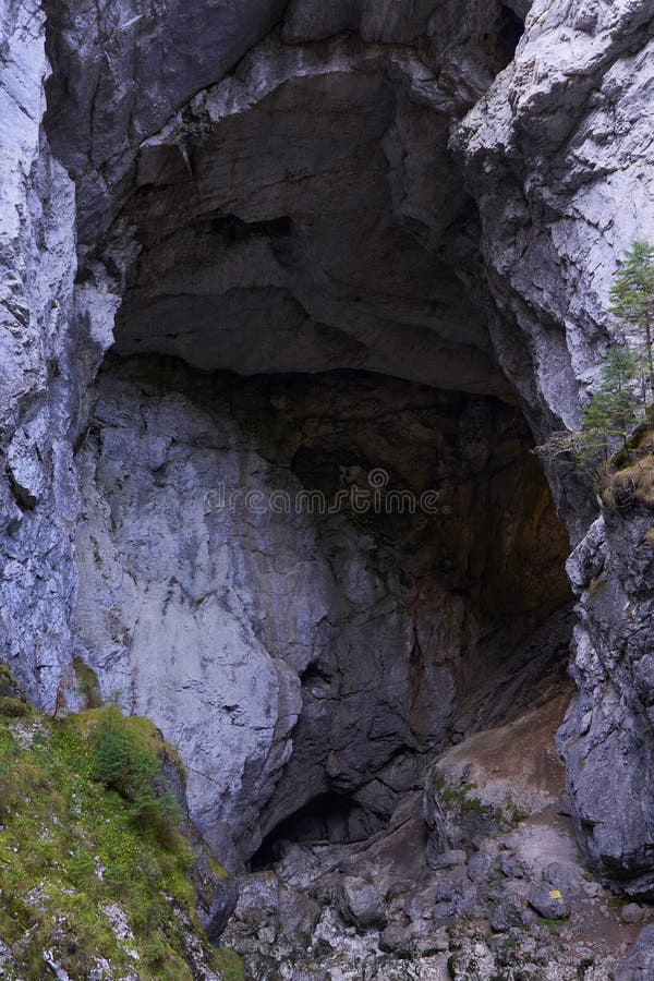 Cavern in the Limestone Mountains Stock Photo - Image of limestone ...