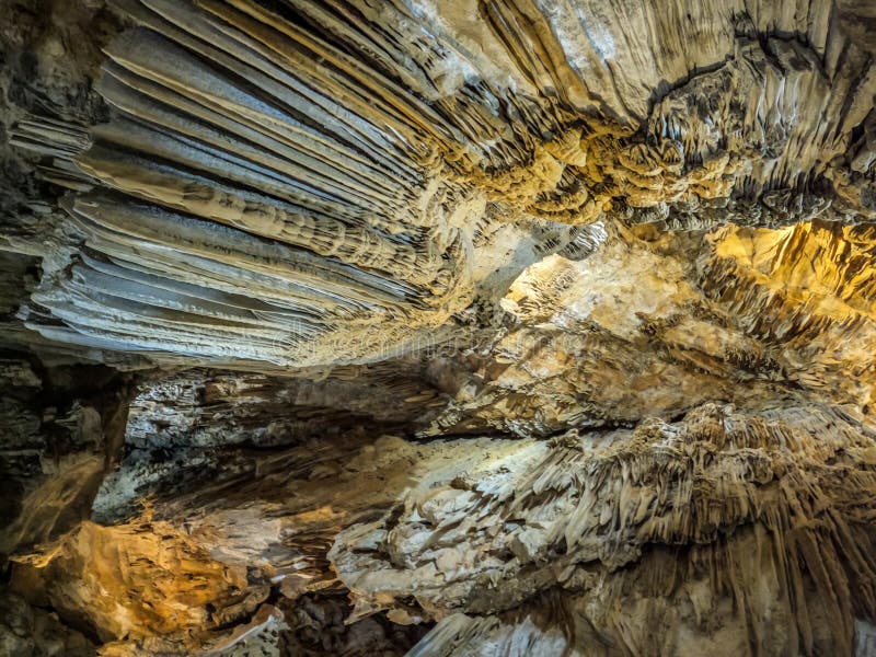 Cavern Scenes at Lake Shasta Caverns in Northern California Stock Image ...